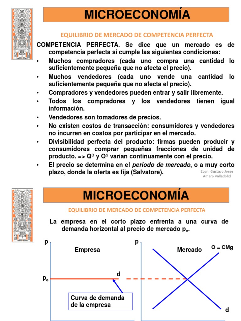 2-2 Microeconomia - Equilibrio de Mercado de Competencia Perfecta | PDF ...