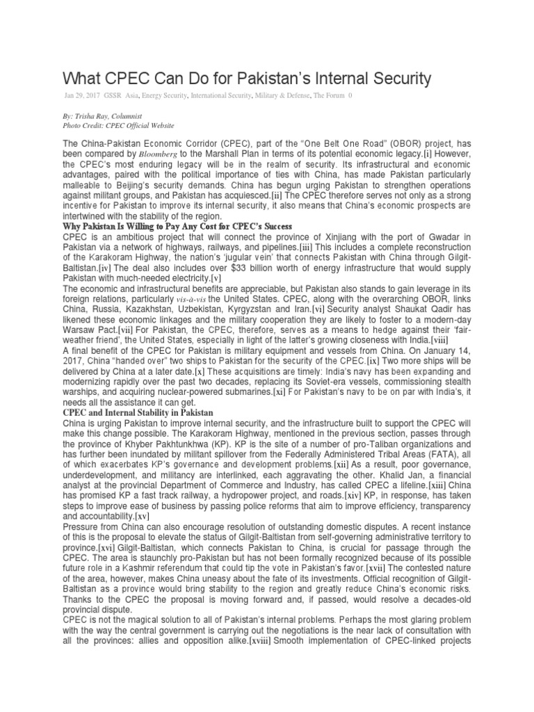 What CPEC Can Do For Pakistan | PDF | Pakistan | Government Of Pakistan