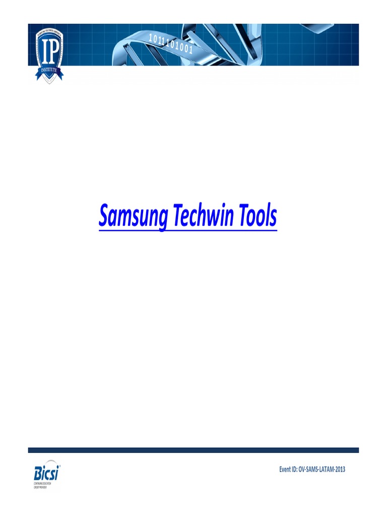 Samsung Techwin Tools: Event ID: OV SAMS LATAM 2013 | PDF | Field Of ...