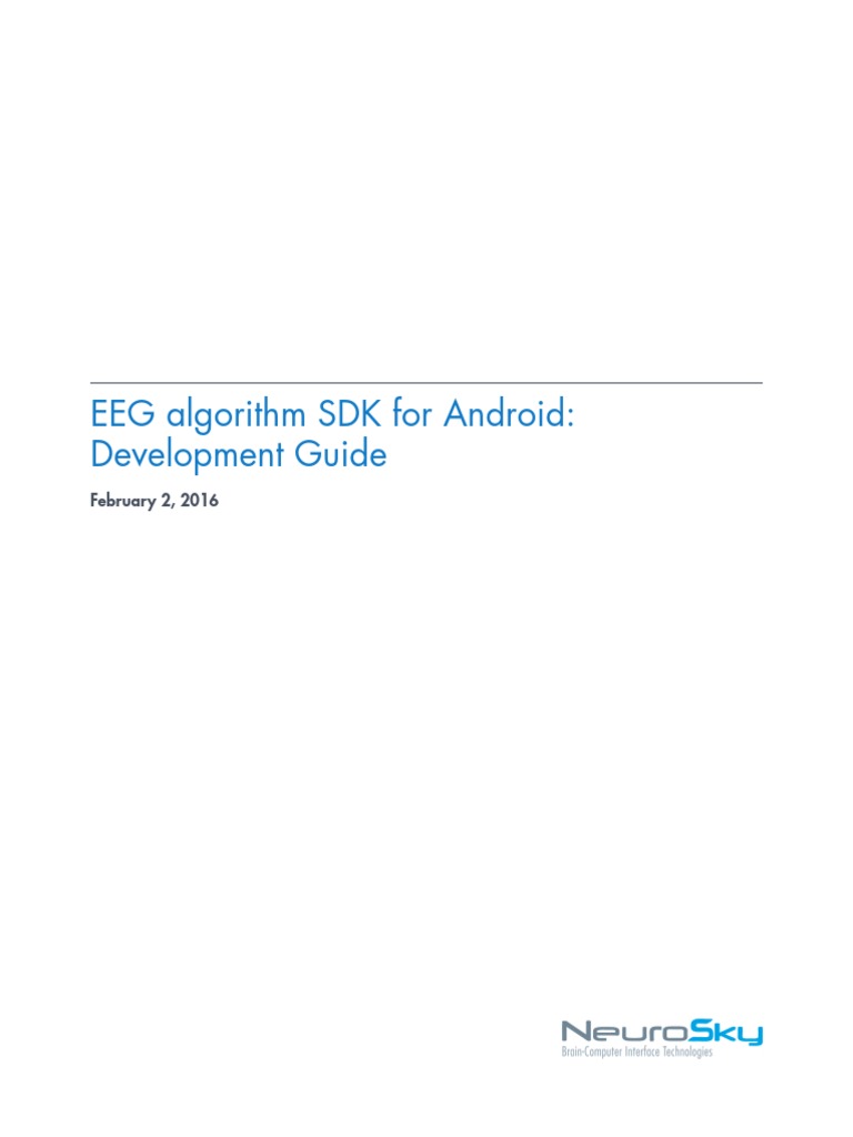Eeg Algorithm SDK For Android Development Guide | PDF | Software Development Kit | Android ...