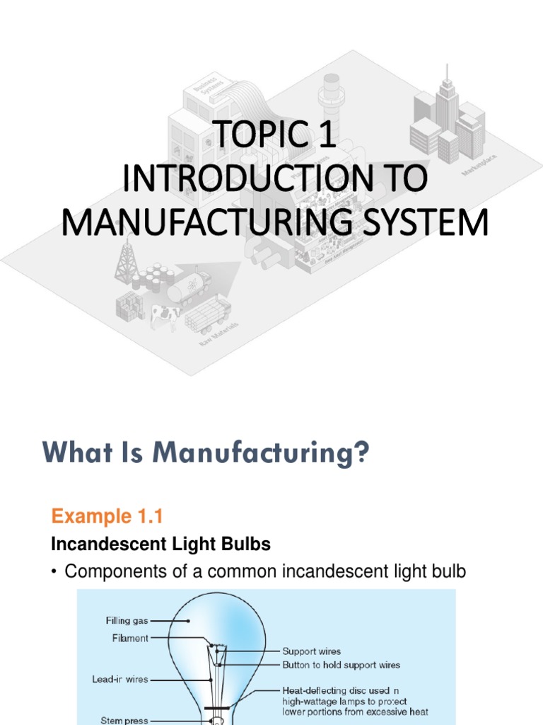 Topic 1 Introduction To Manufacturing System | PDF | Design | Tertiary ...