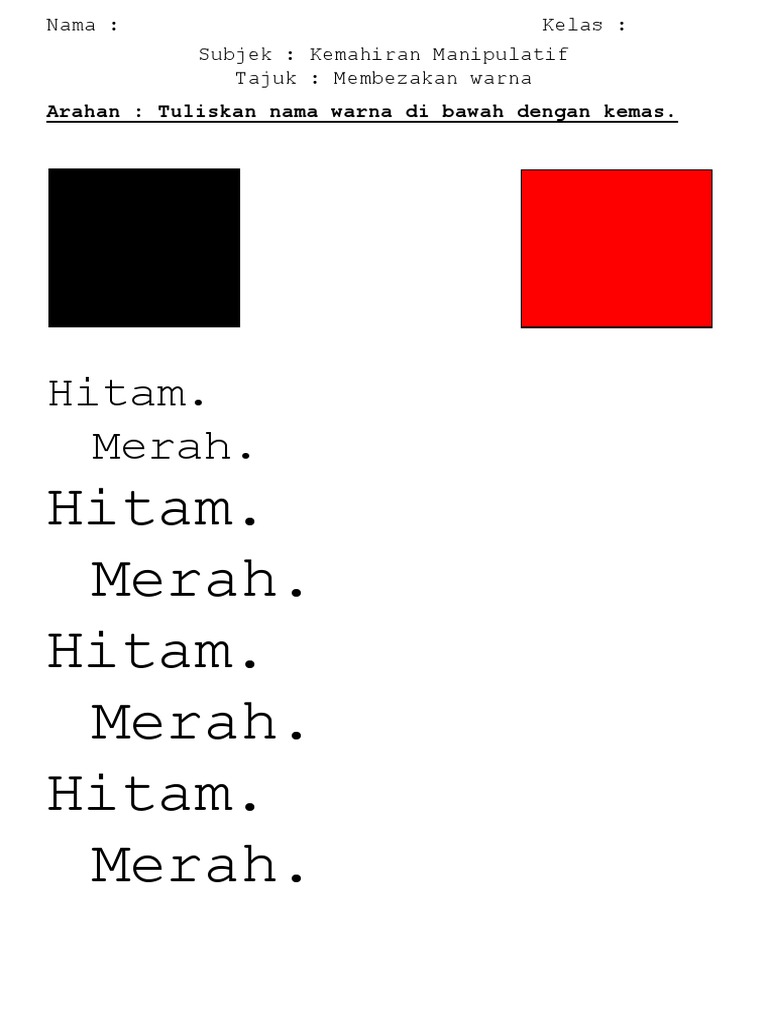 Latihan Warna | PDF