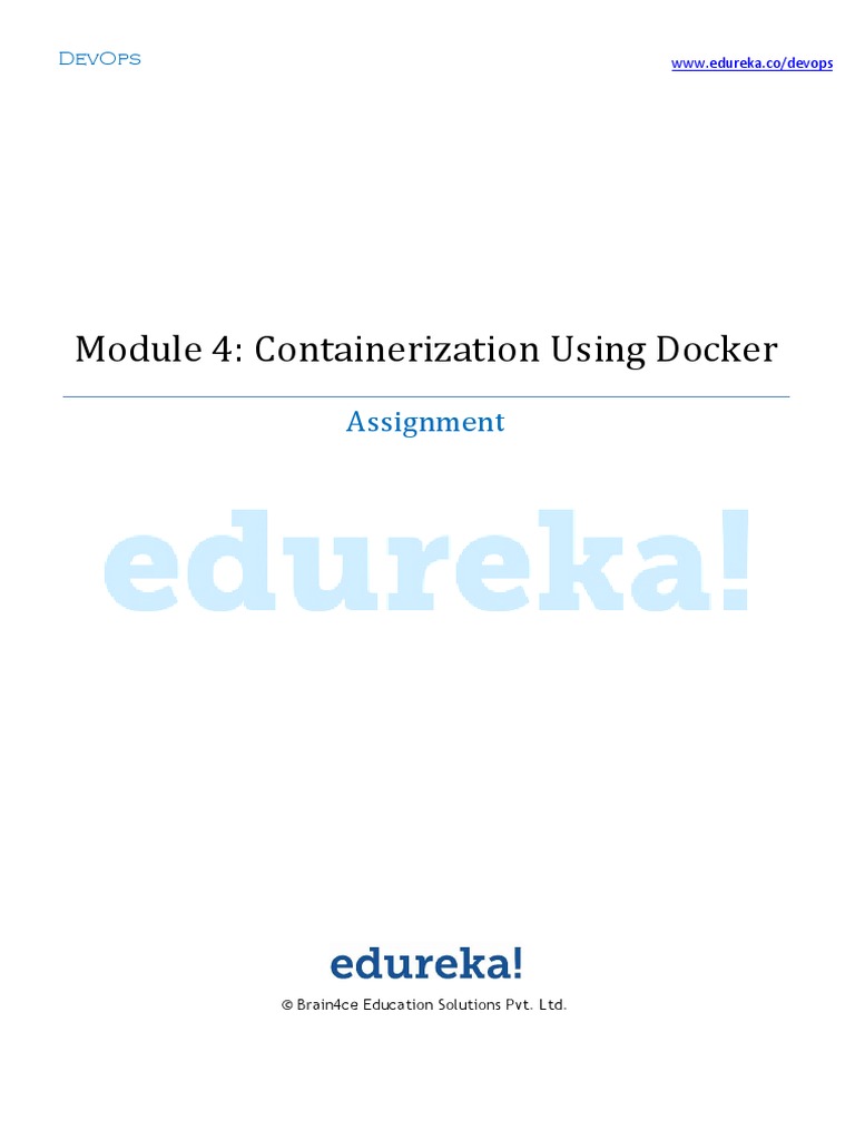 Edureka Module 4 Assignment | PDF | Ubuntu (Operating System ...