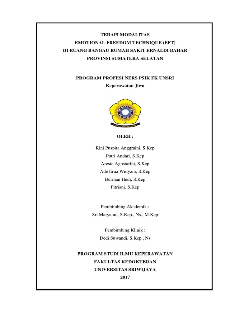 Terapi EFT untuk Gangguan Jiwa di Sumsel | PDF | Pengembangan Diri