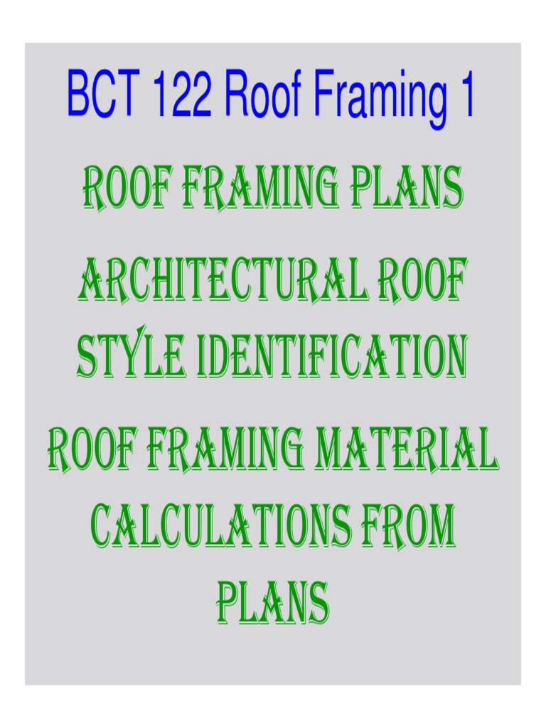 Roof Identification | PDF