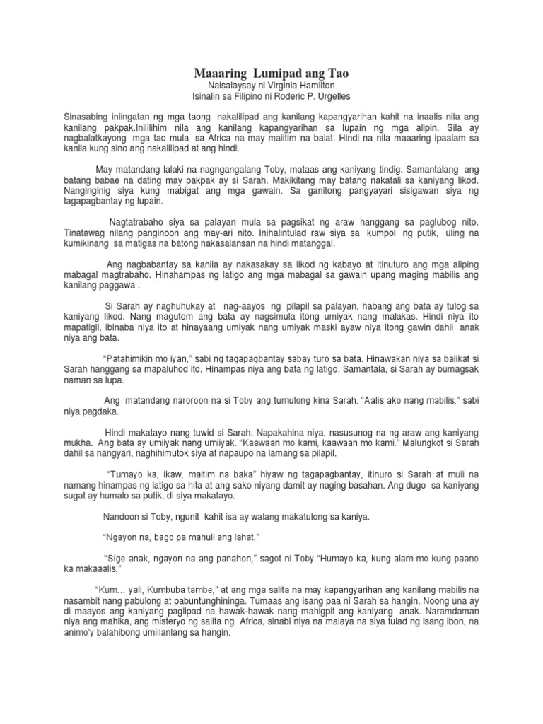 Maaaring Lumipad Ang Tao | PDF