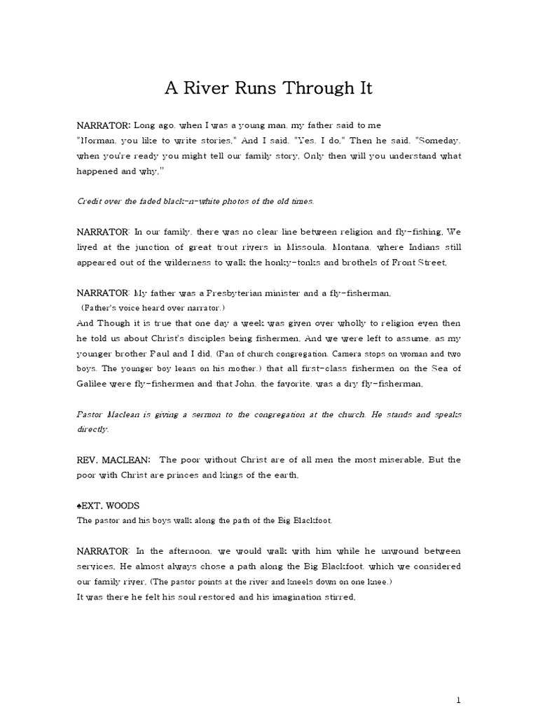 A River Runs Through It | PDF | Art