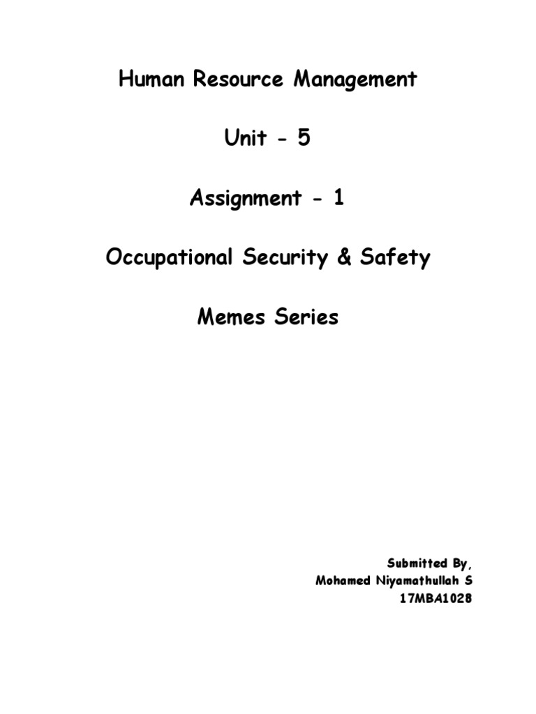 HRM - Memes Work | PDF | Labor Relations | Human Resource Management