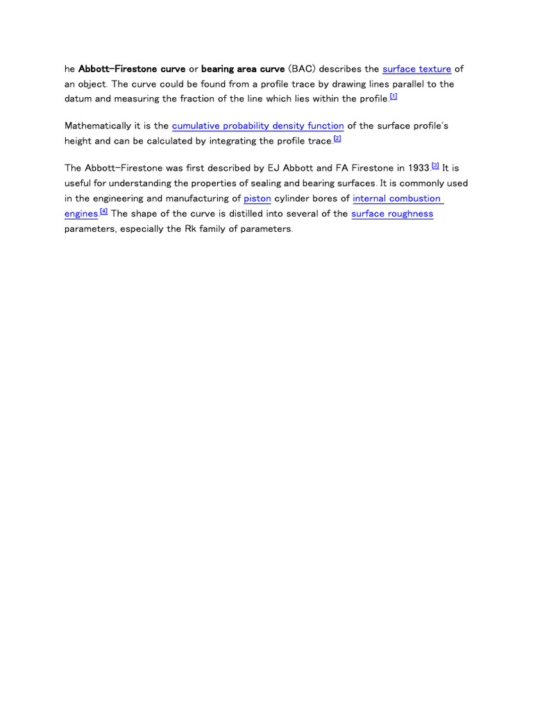 Abbott Firestone Curve | PDF