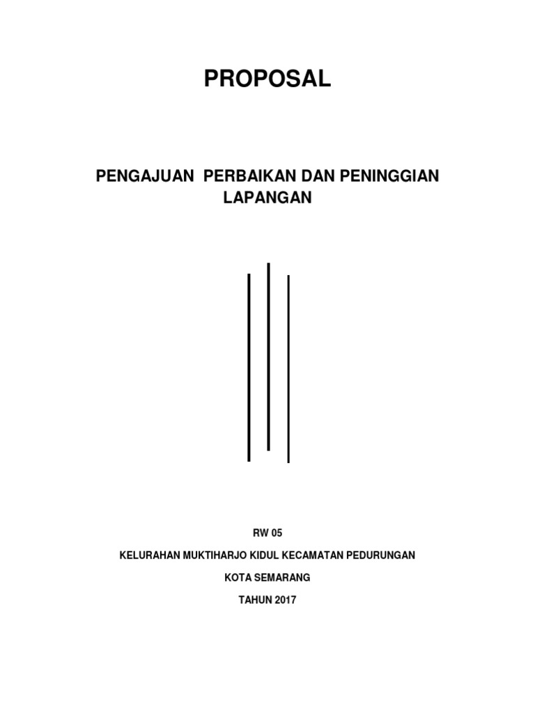 Contoh Proposal Pengajuan Lapangan | PDF