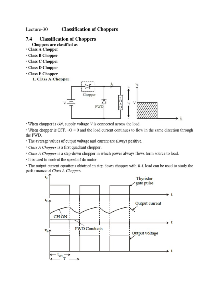 DC Choppers | PDF | Inductance | Amplifier