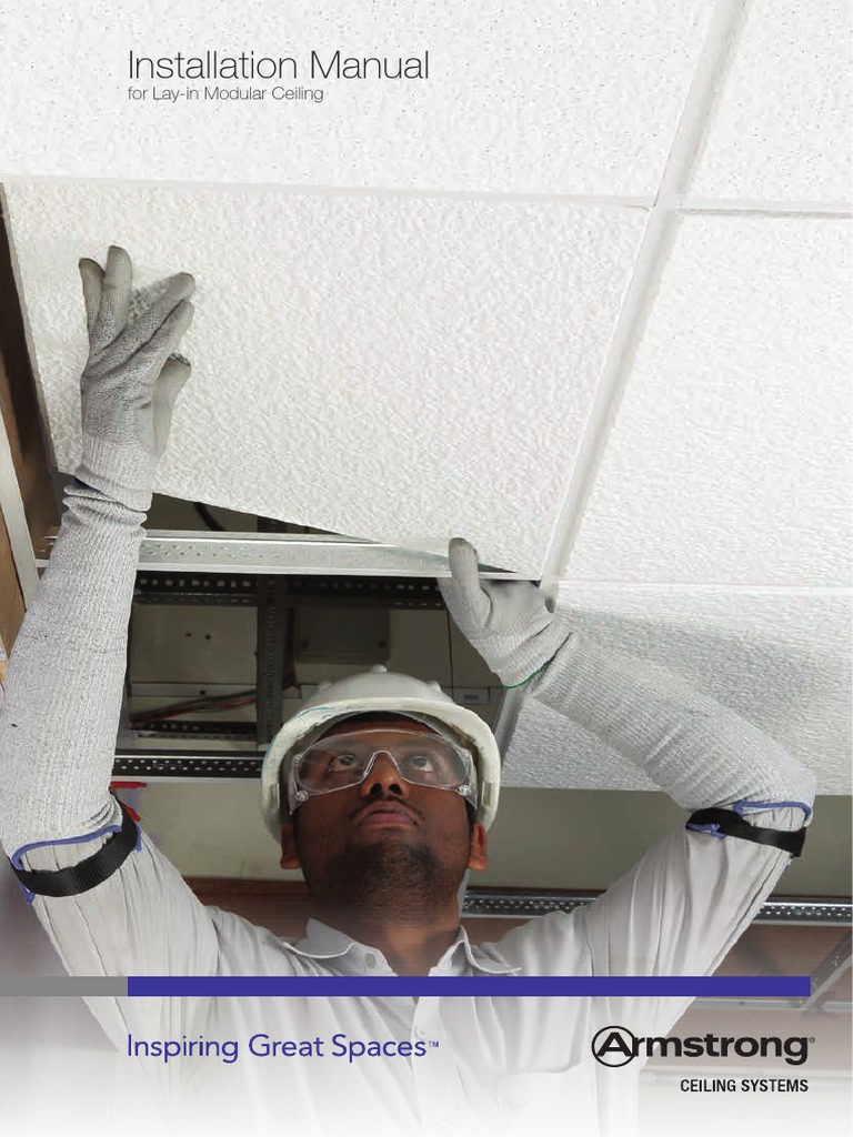 Installation Armstrong Ceiling Systems | PDF | Wall | Tile