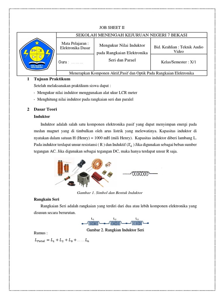 Mengukur Induktor: Teori dan Praktikum | PDF | Sains & Matematika ...