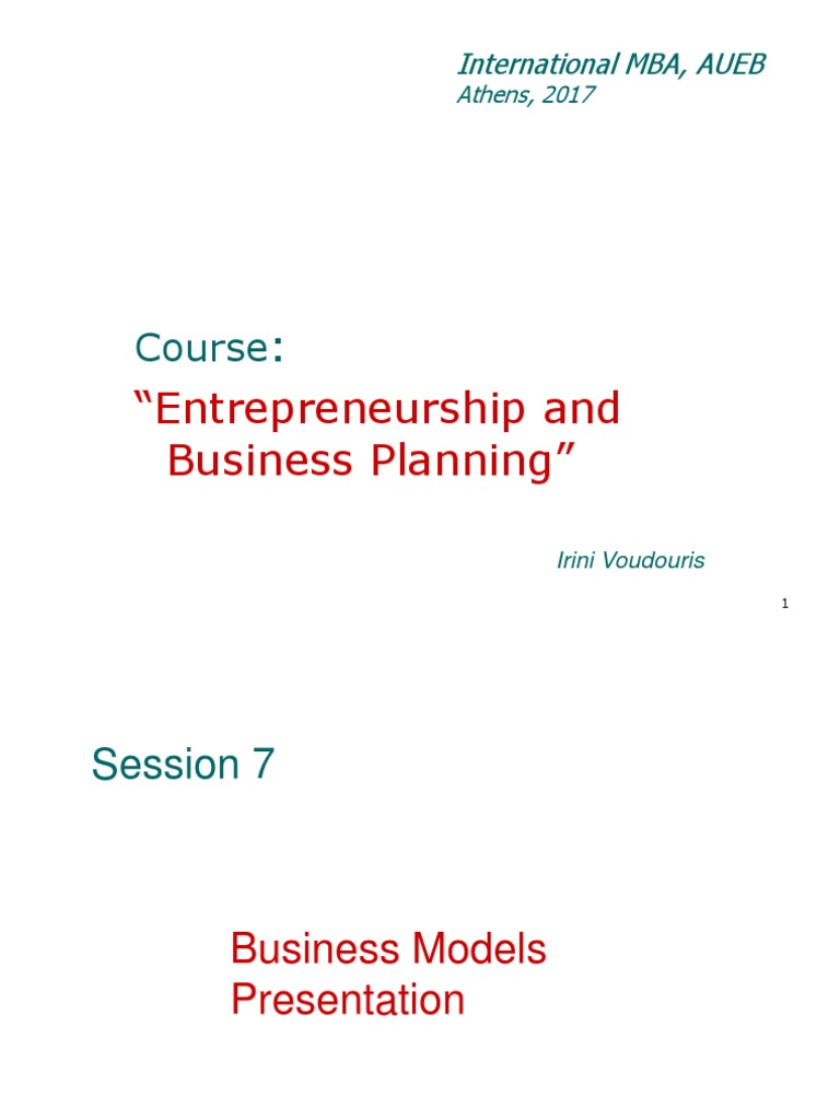Business Model Presentation Guide | PDF | Business Model | Accountability