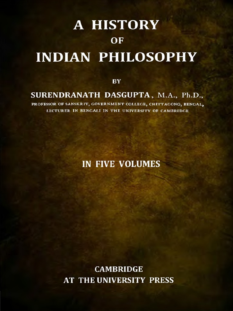 History of Indian Philosophy | PDF | Vedanta | Indian Religions