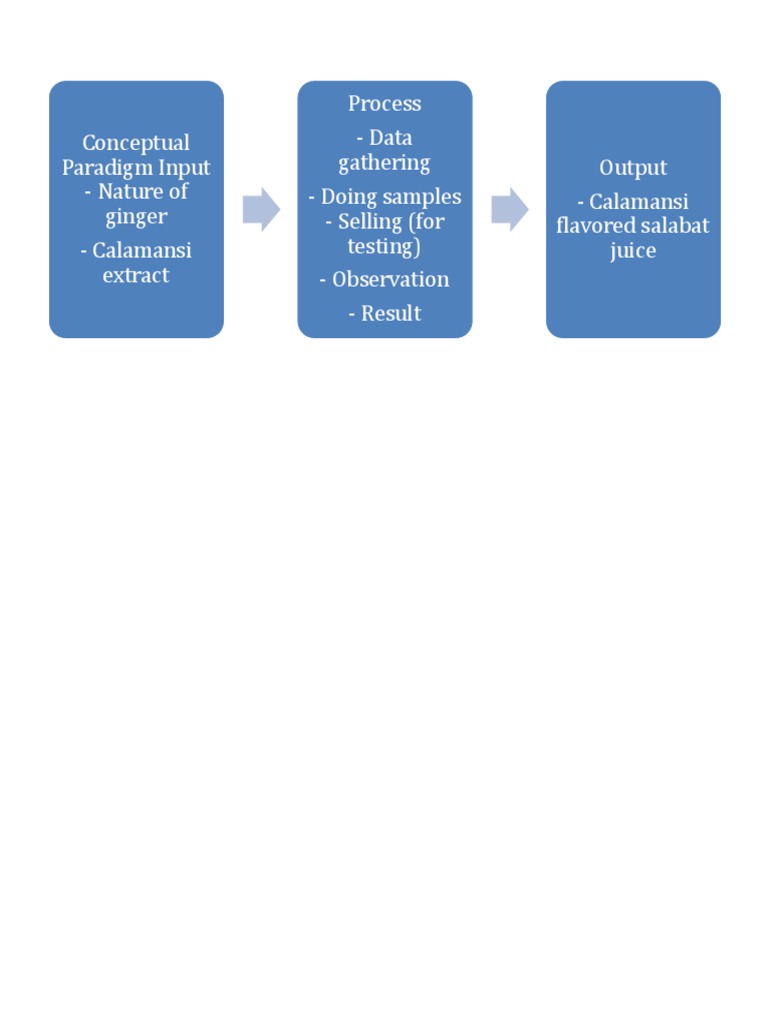 Conceptual Paradigm Input - Nature of Ginger - Calamansi Extract ...