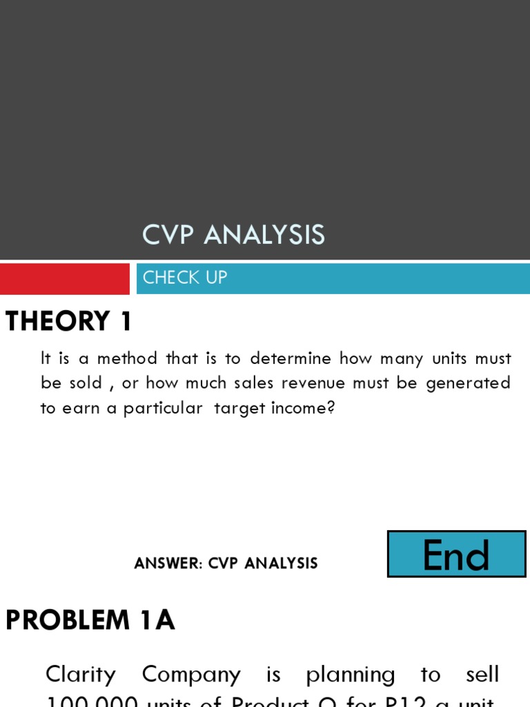 CVP Analysis | PDF | Management Accounting | Business Economics