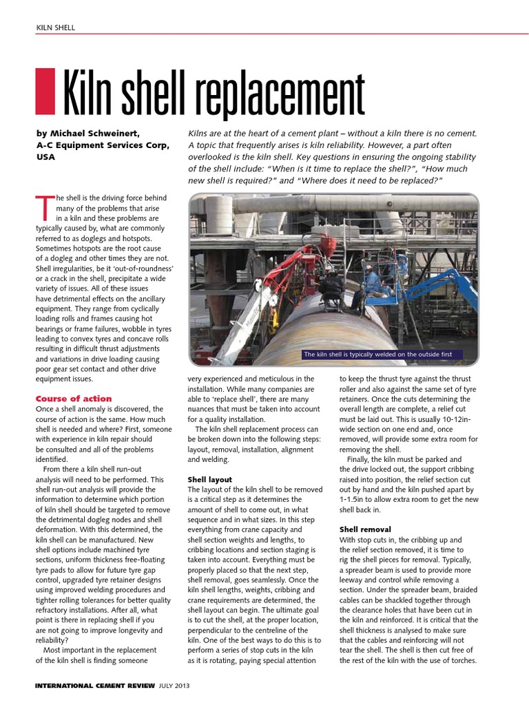 Kiln Shell | PDF | Welding | Construction