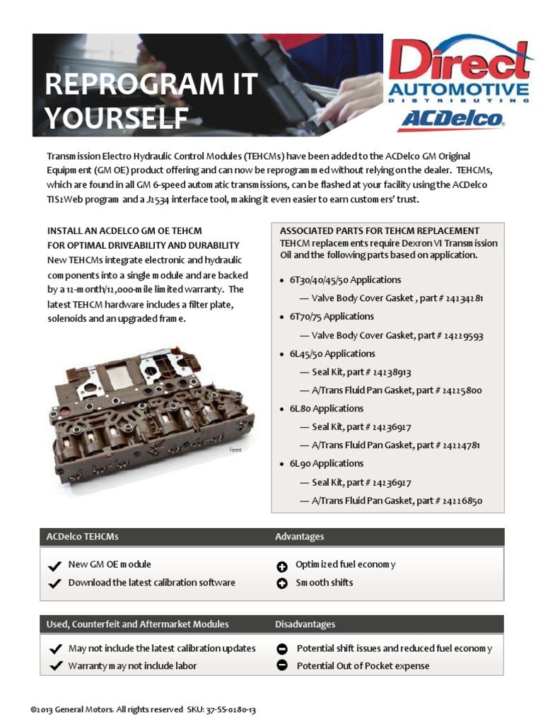 ACD Transmission Control Modules DAD | PDF | Chevrolet Impala ...