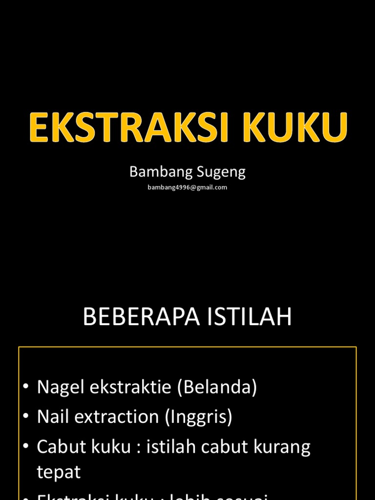 Ekstraksi Kuku | PDF