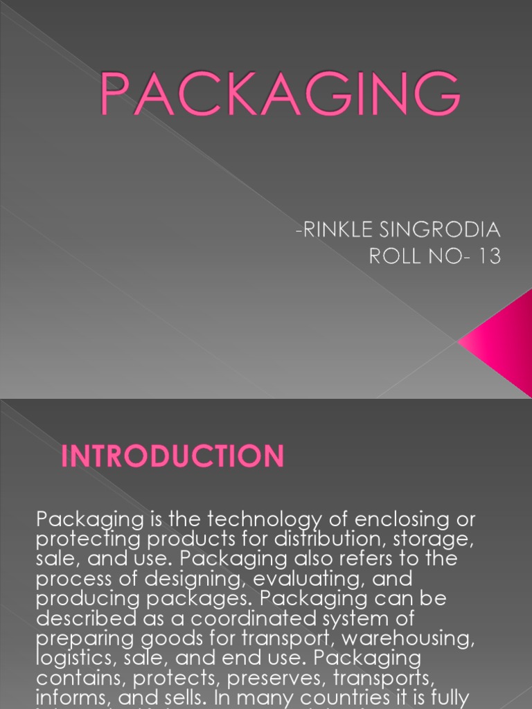 Packaging: A History and Overview of Its Development and Functions ...