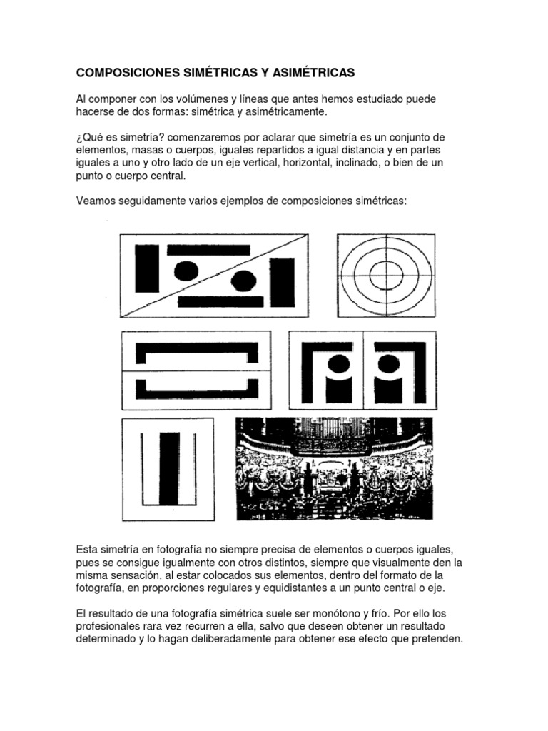 Composiciones Simétricas y Asimétricas | PDF | Composición (artes ...