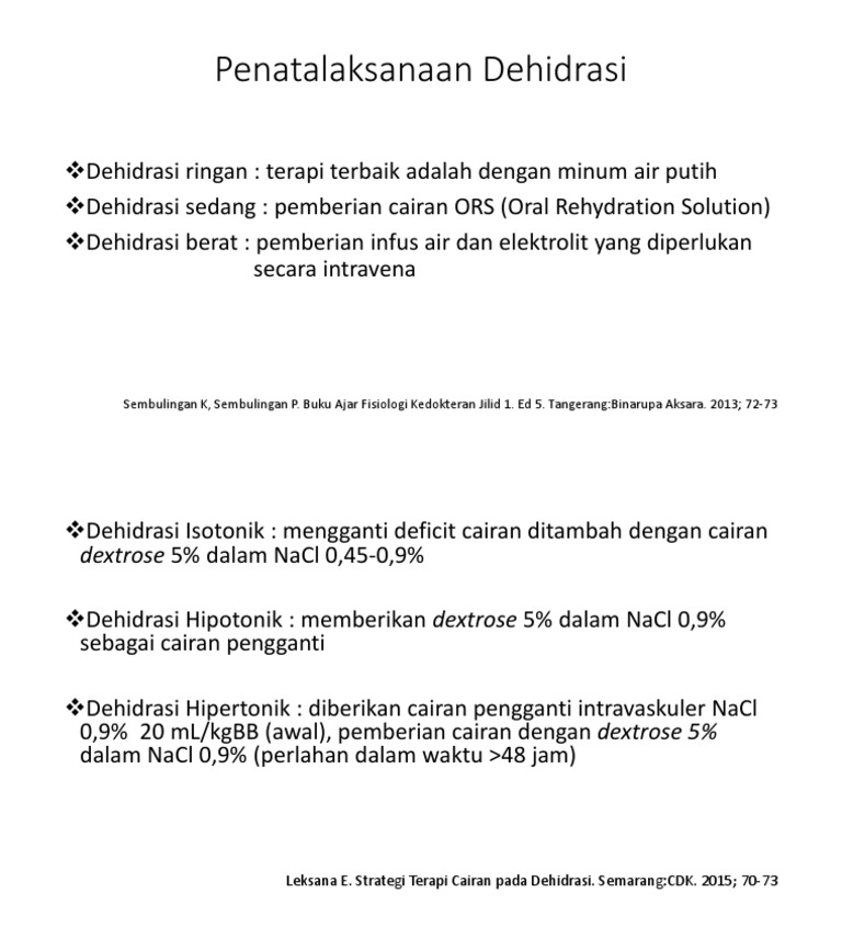 Tatalaksana Dehidrasi pada Anak | PDF | Sains & Matematika
