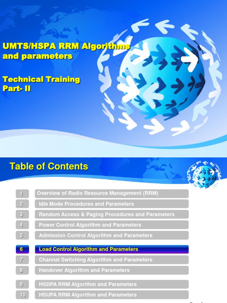 UMTS&HSPA RRM Algorithms and Parameters Training (Part2) | PDF | High Speed Packet Access ...