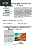 Feldman's Art Criticism Model Guide | PDF | Cognition | Psychological ...