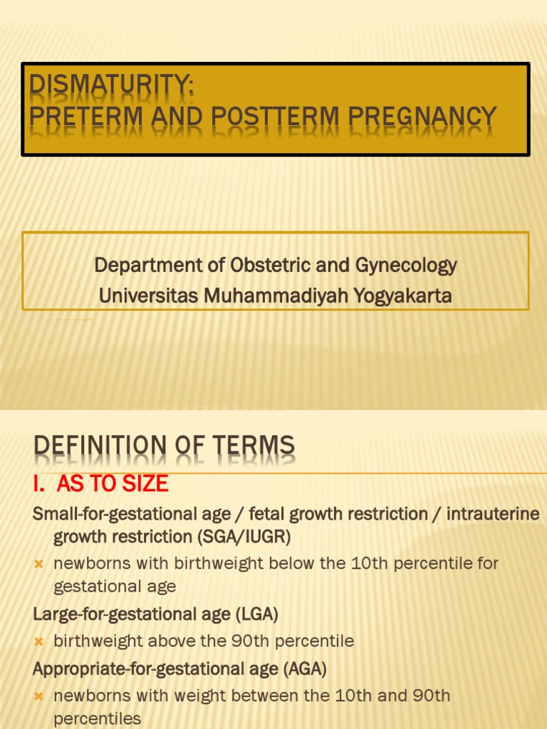 M. Preterm and Postterm - New | PDF | Preterm Birth | Childbirth