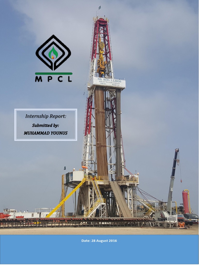 Internship Report (MARI PETROLEUM COMPANY LTD.) | Brake | Reflection ...