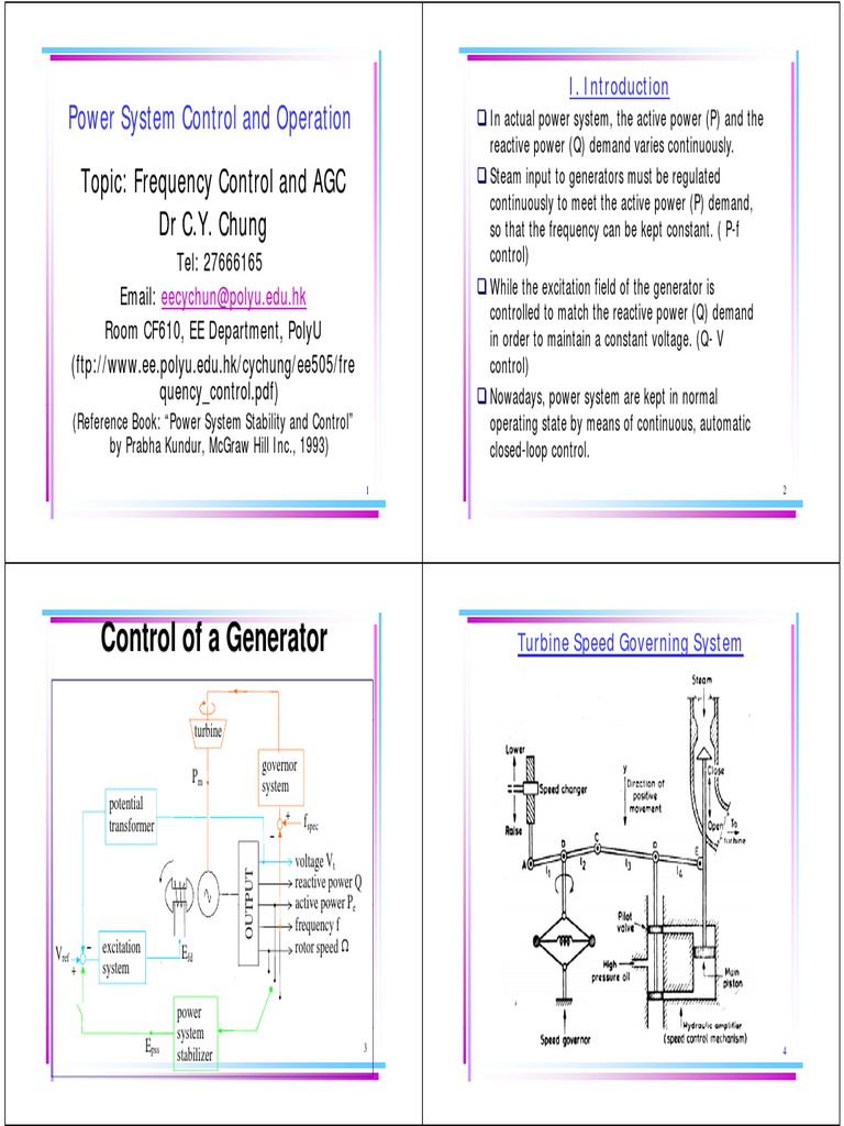 Power System Frequency Control | PDF | Electric Power System | Electric ...