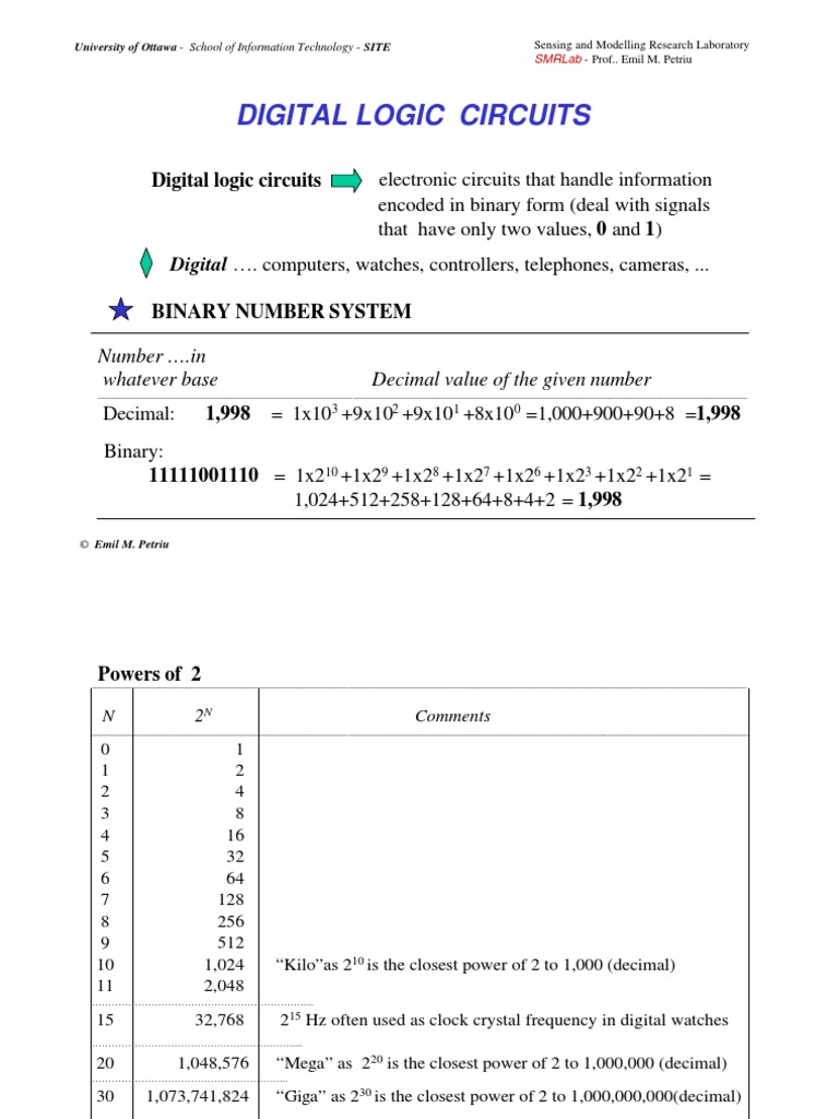 Digital Logic | PDF