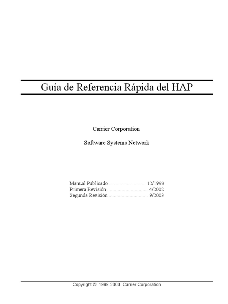 HAP - Manual-Espanol PDF | PDF | Programa de computadora | Programación