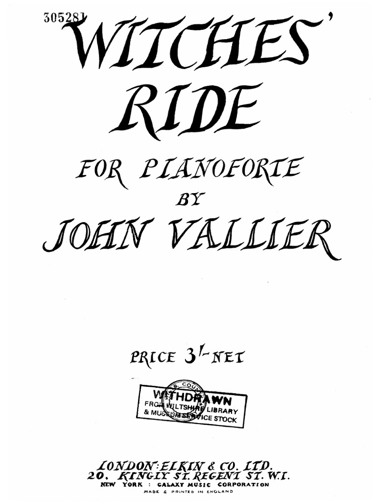 Witch Rides John Vallier | PDF