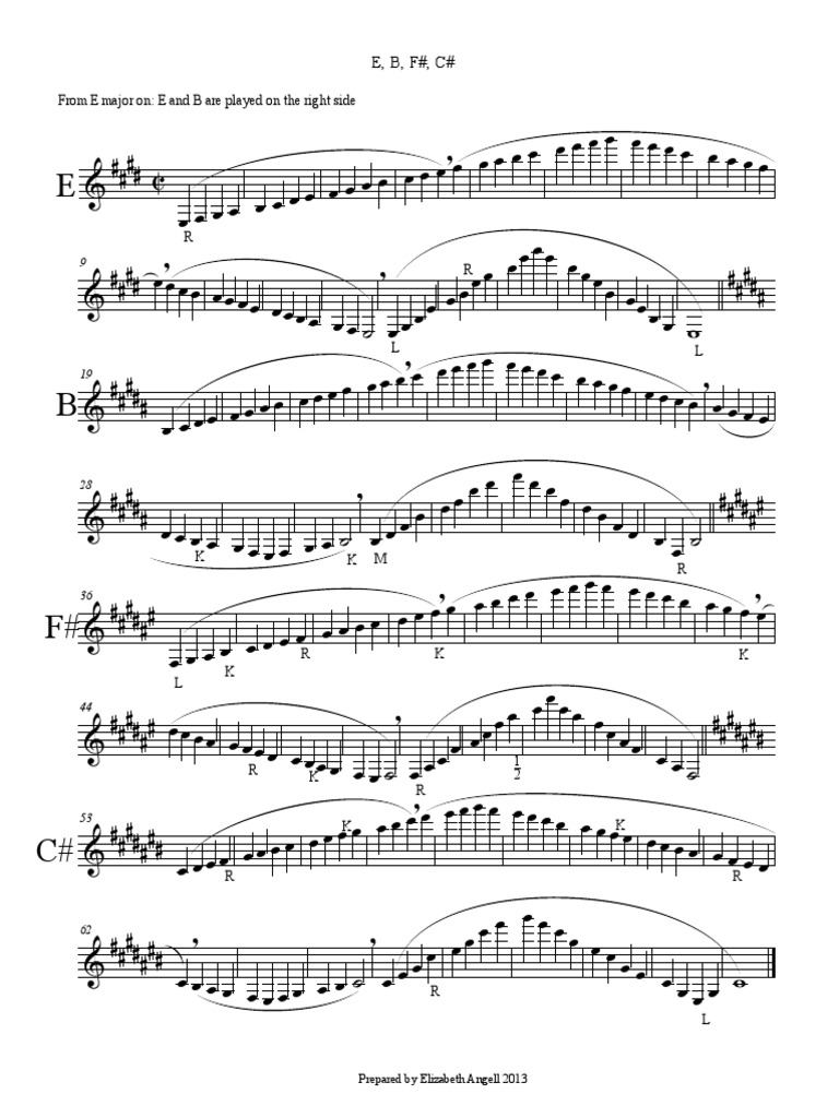 E B F# C# | PDF