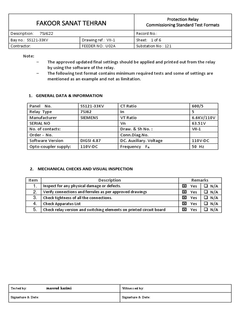 U01b-2 CB Es | PDF | Relay | Electrical Substation