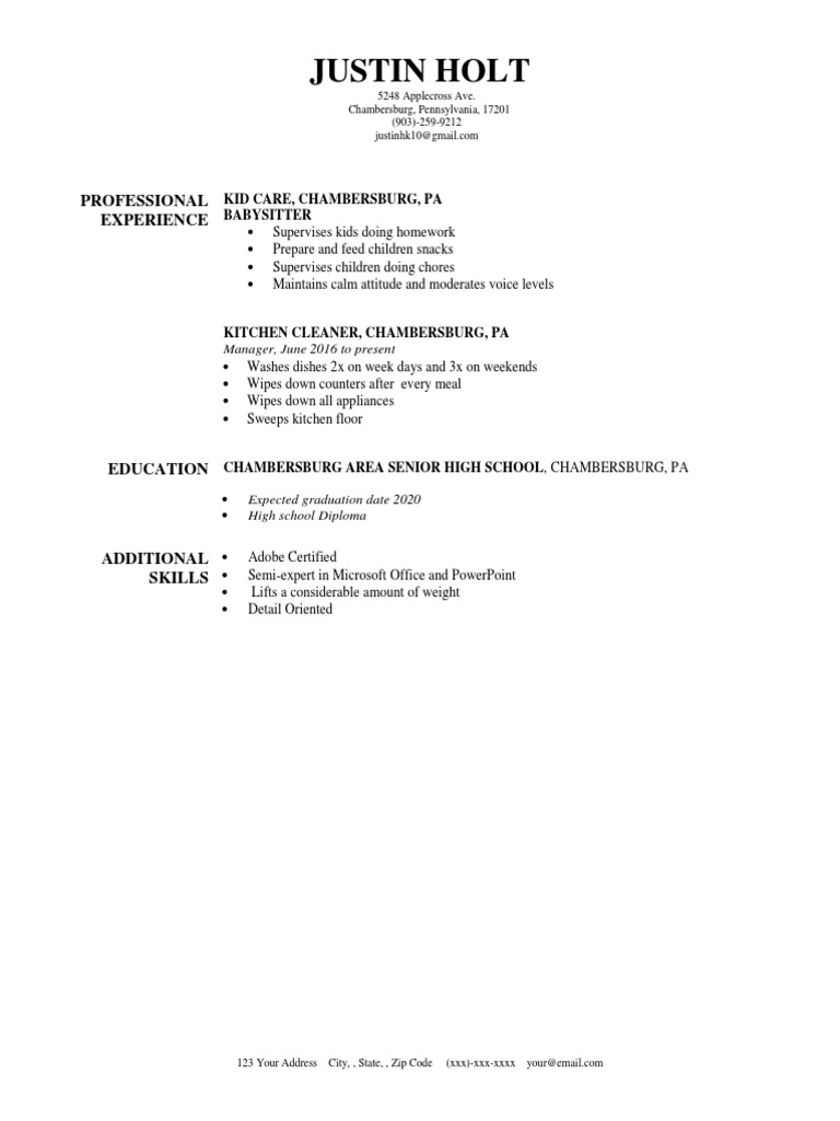 Resume Template | PDF