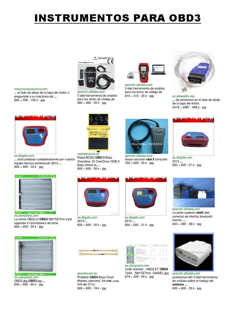 Instrumentos para Obd3 | PDF | Vehículos | Vehículo de motor