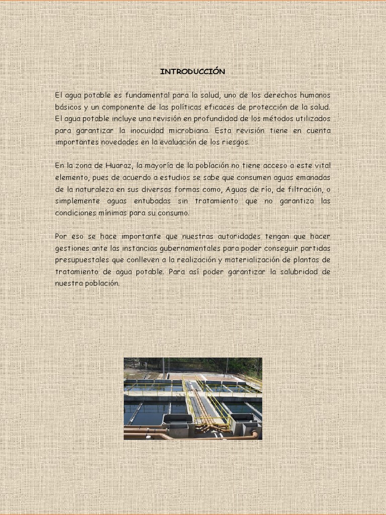 Informe Abastecimiento-Eps Chavin | PDF | Agua potable | Líquidos