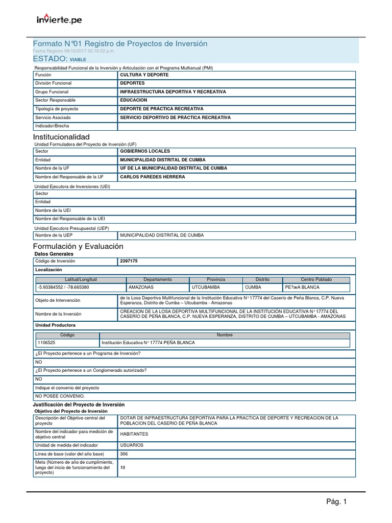 Formato Invierte Pe PDF | PDF | Valor presente neto | Mercado (economía)