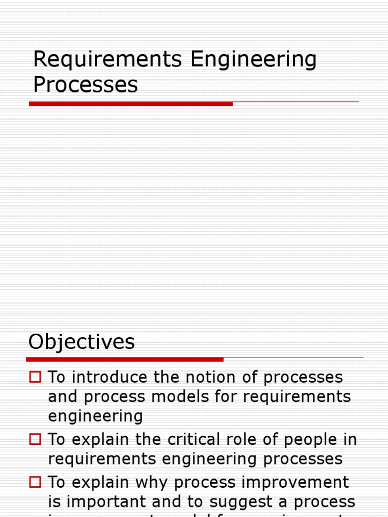 Requirement Eng Processes | PDF | Specification (Technical Standard ...