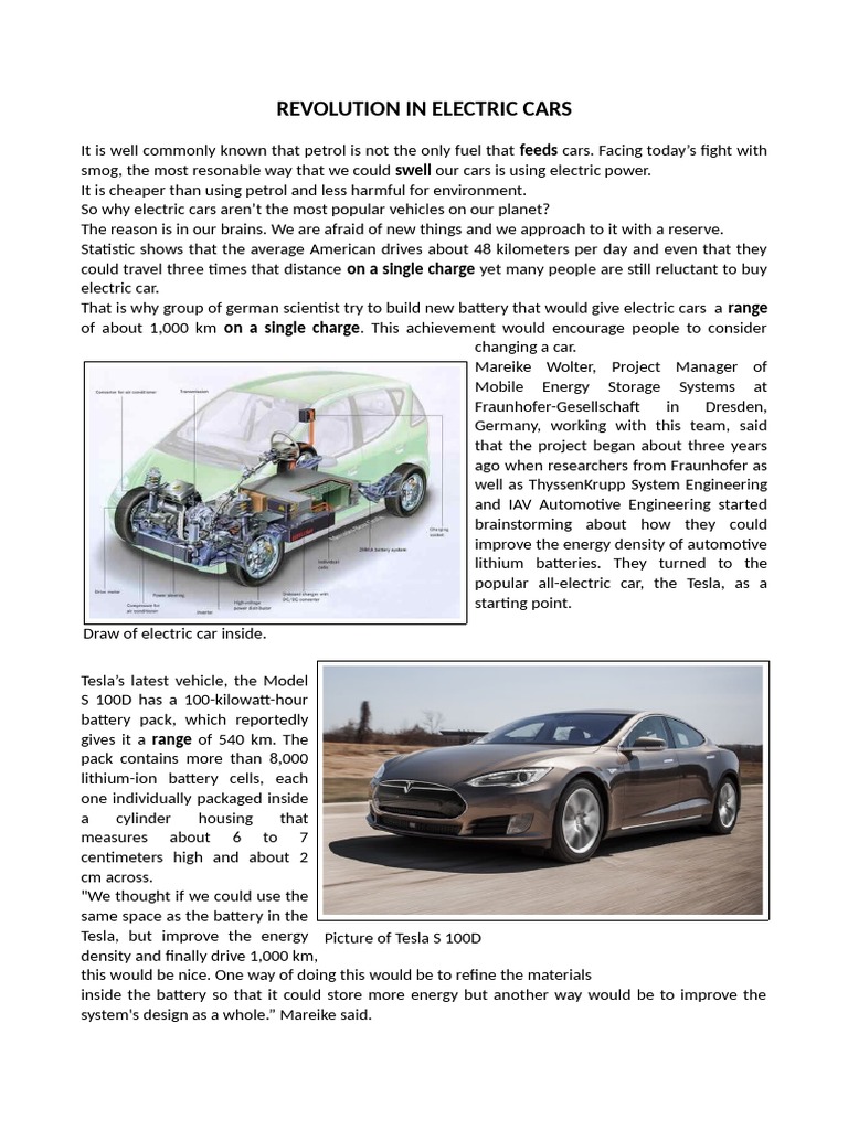 Electric Cars | PDF | Electric Car | Battery (Electricity)