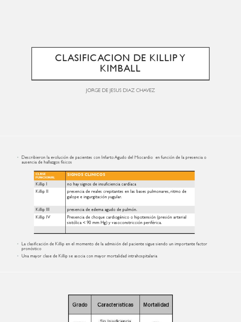 Clasificacion de Killip y Kimball | PDF
