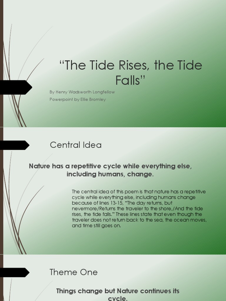 The Tide Rises The Tide Falls | PDF | Tide