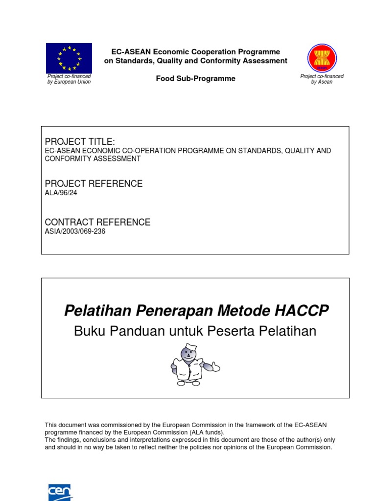 HACCP Training Manual Indonesian | PDF