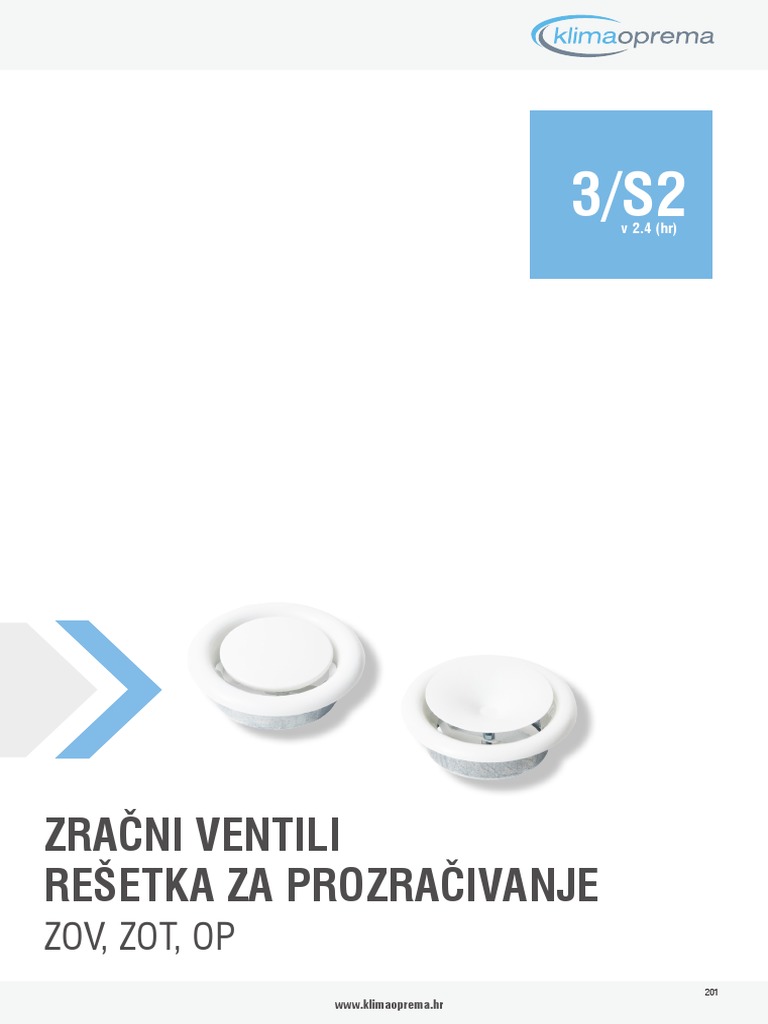 3 S2 Zracni Ventili ZOV ZOT OP | PDF