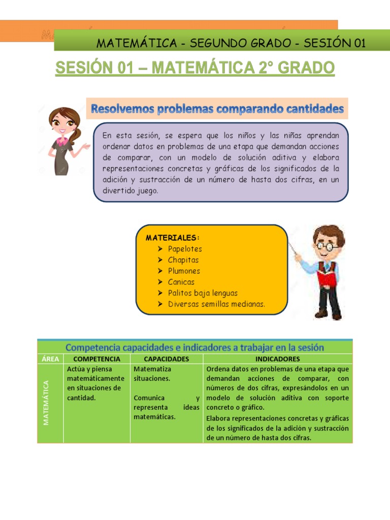 Comparación de Números para Segundo Grado | PDF | Perros | Sustracción