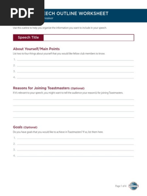 Toastmasters Icebreaker Speech Outline Sale Online | emergencydentistry.com
