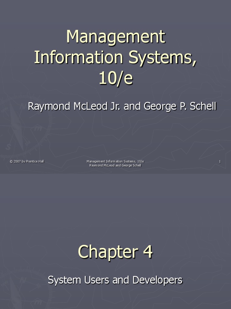 McLeod CH04 | PDF | Information System | Software Development Process
